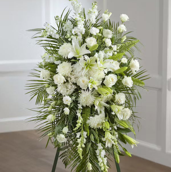 Sympathy wreath with roses delivery Los Angeles, CA